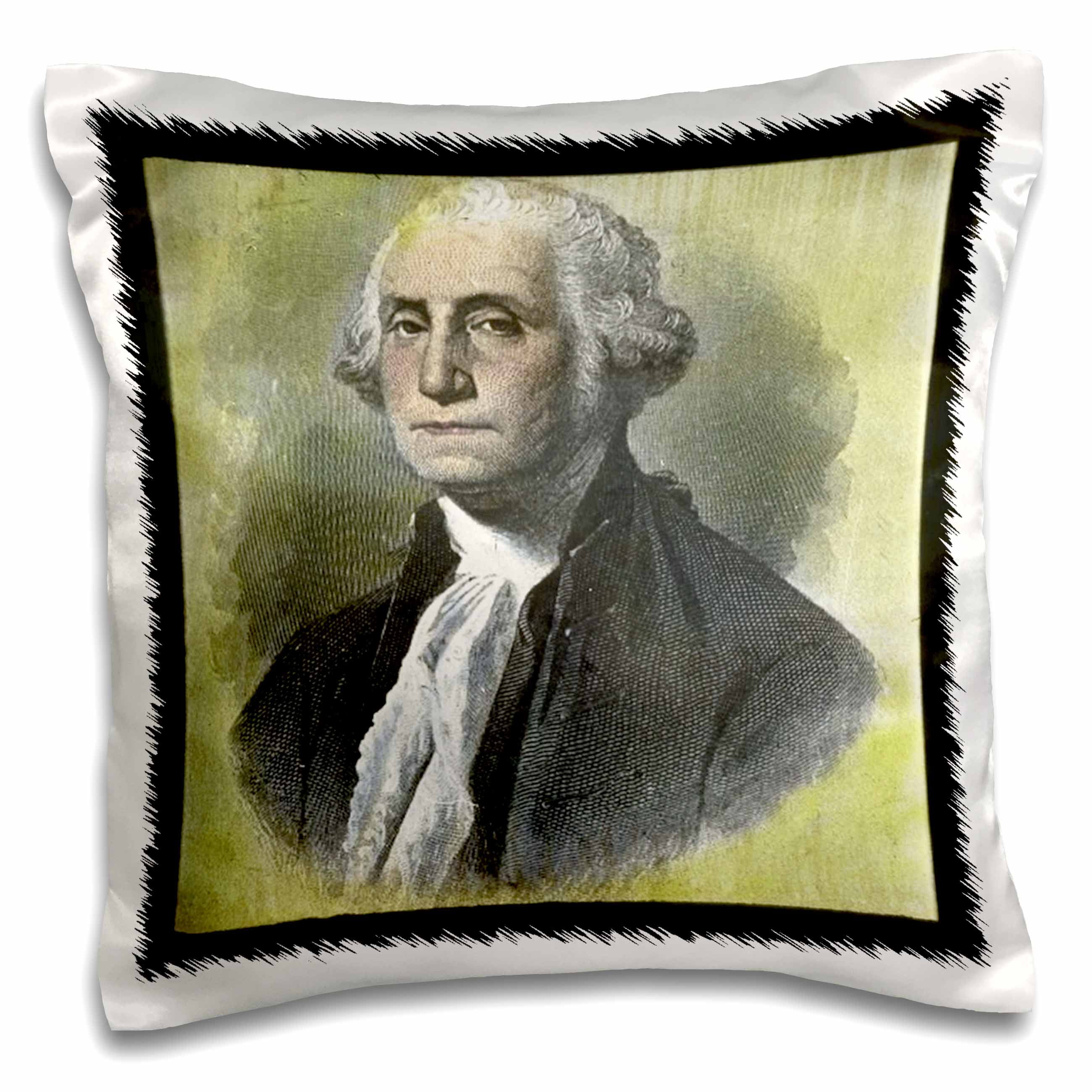 George Washington by the Victor Animatograph Co. 16x16 inch Pillow Case ...
