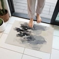 Abstract Door Mat 20x31.5 Inch Ink Painting Mottled Gradient Blue Gray ...