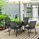 Gymax Set of 2 Patio Chairs Dining Chairs w/ Steel Frame Yard Outdoor ...