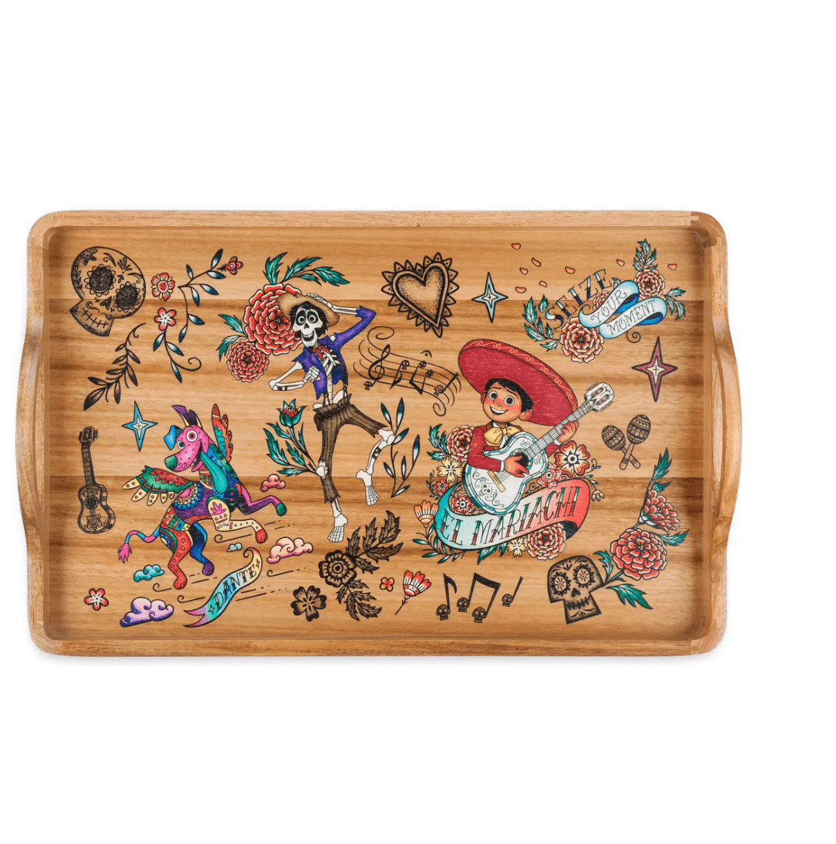 Disney Pixar Coco Miguel Hector Dante Kitchen Wooden Tray New - Walmart.com