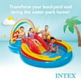 Intex Kids Pool, Rainbow Ring Water Play Center, Slide, Sprayer, Vinyl ...