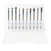 10-Piece Carbide Nail Drill Bit Set | Professional Gel & Acrylic ...