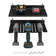 Navaris Drill Holder and Shelf for Pegboard or Wall - Tool Organizer ...