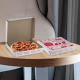 MT Products White-Red Thin Pizza Box 10" x 2" Clay Coated - Pack of 10 ...