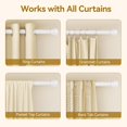 Curtain Rods 32-57 Inch, Heavy Duty 1 Inch Adjustable Curtain Rod for ...