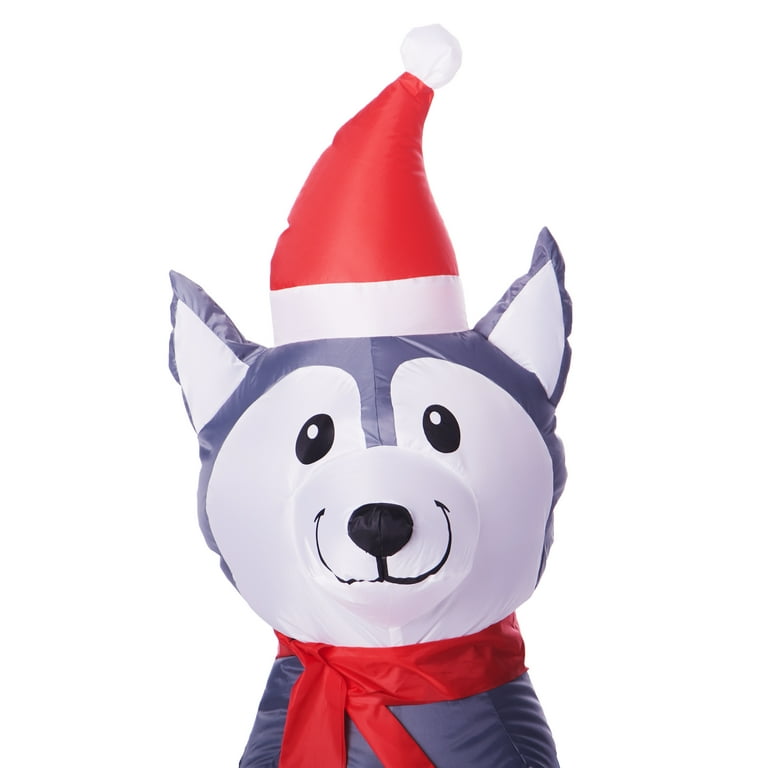 Inflatable Christmas Husky