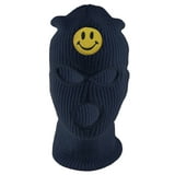 Gravity Threads Smile Face 3-Hole Ski Mask - Smile - Navy - Walmart.com