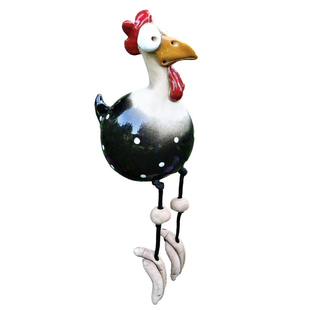 Prettyui Cute Chicken Home Desktop Decorative Doll Toys Long Leg ...