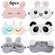 6PCS Sleep Mask Cute Cartoon Eye Mask for Girls Kids Women Eye Covers ...