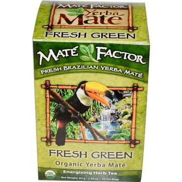 Mate Factor Organic Energizing Yerba Mate Dark Roast Herb Tea - 20 Bags ...