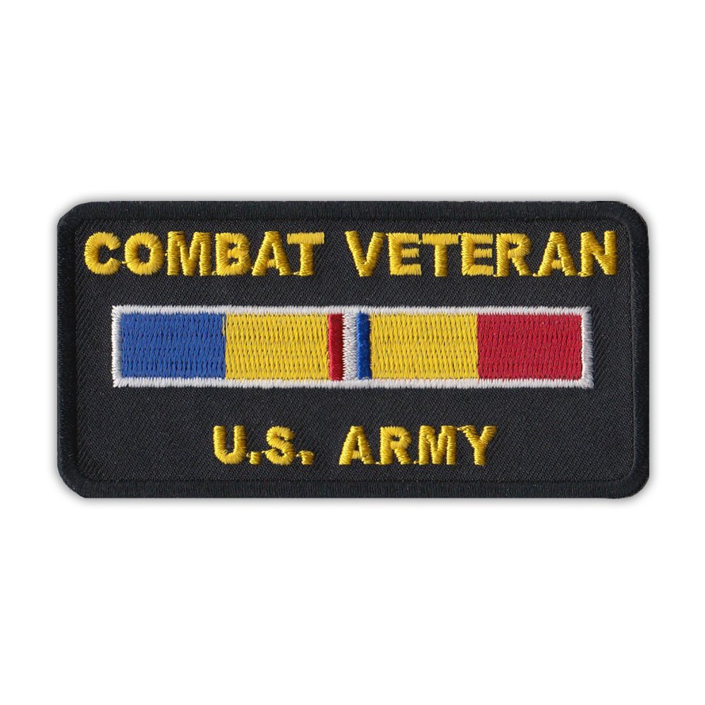 Patch, Embroidered, Combat Veteran U.S. Army, 4" x 2" - Walmart.com ...