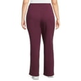Athletic Works Women's Plus Size Open Bottom Fleece Pants, 2-Pack ...