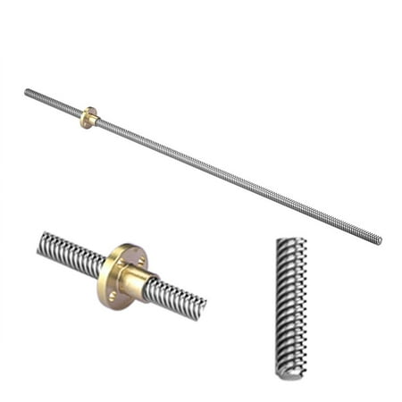 FanShow 200mm 3D Printer 8mm Bearing Steel T8 Trapezoidal Screw Rod ...