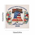 250th Anniversary Cross Stitch Kit , Patriotic Holiday Embroidery Set ...