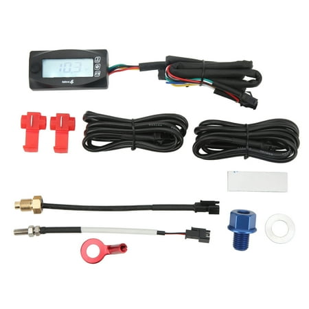 Oil Temperature Gauge,4 in 1 Motorcycle Engine Temperature Gauge ...