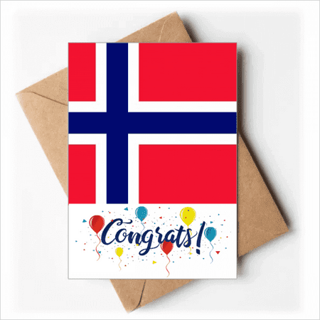 norway national flag eu country Wedding Cards Congratulations Greeting ...
