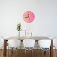 9.84in Round Wall Clock Frameless No Glass Silent Non-Ticking Pvc Board ...
