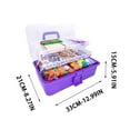 Creative DIY Craft Tote Box With Multiple Compartments For Art Supplies ...