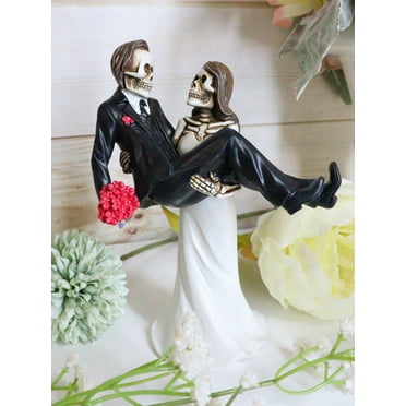 Love Never Dies Wedding Bride And Groom Skeleton Couple In Dancing Pose Figurine - Walmart.com
