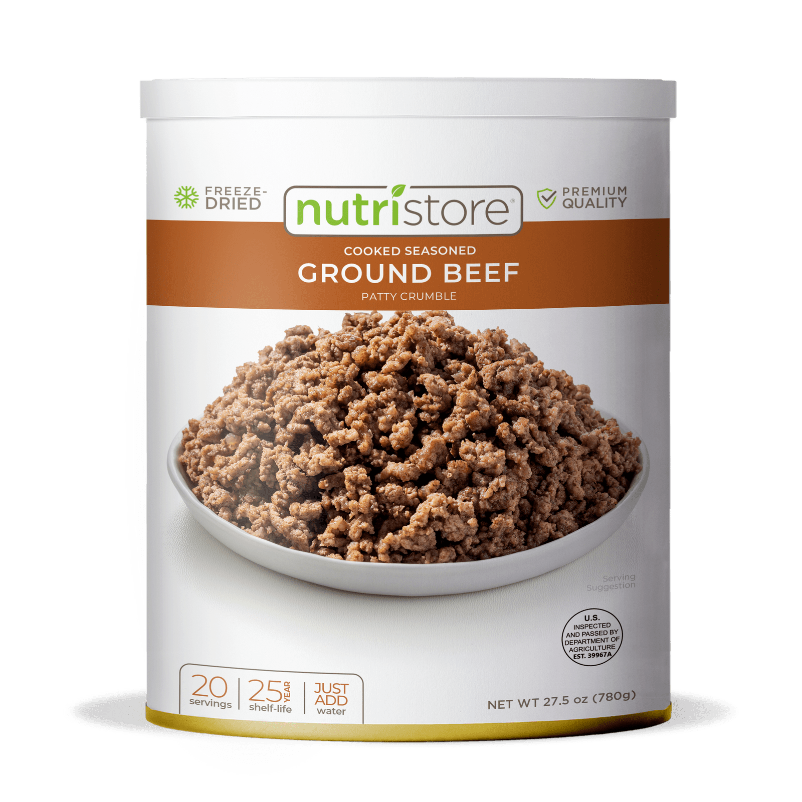 Nutristore Freeze-Dried Ground Beef No. 10 Can - Walmart.com