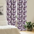 Ambesonne Natural 4-Panel Curtains, Butterflies with Paisley, 56"x84 ...