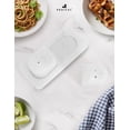 Radicaln Marble Salt and Pepper Shakers Set with Tray 2.5" White ...