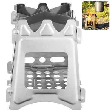 Outdoor Camping Wood-burning Stove Backpacking Portable Survival BBQ ...