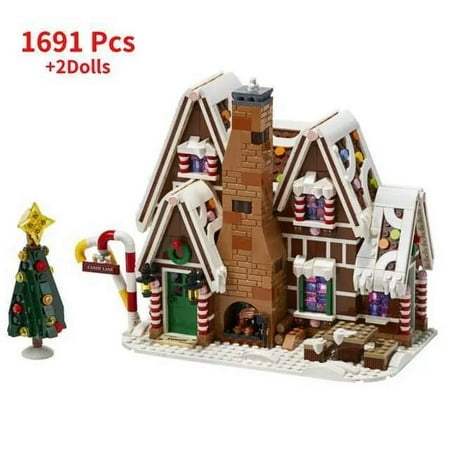 Blocks 10293 Icons Santas Visit Christmas House Model Building Blocks ...