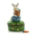 Hinged Trinket Box Bunny Carrying Easter Eggs Chick Basket Carrot ...