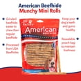 Pet Factory, Dog Bone, 5" Munch Mini Rolls, Beefhide - Walmart.com