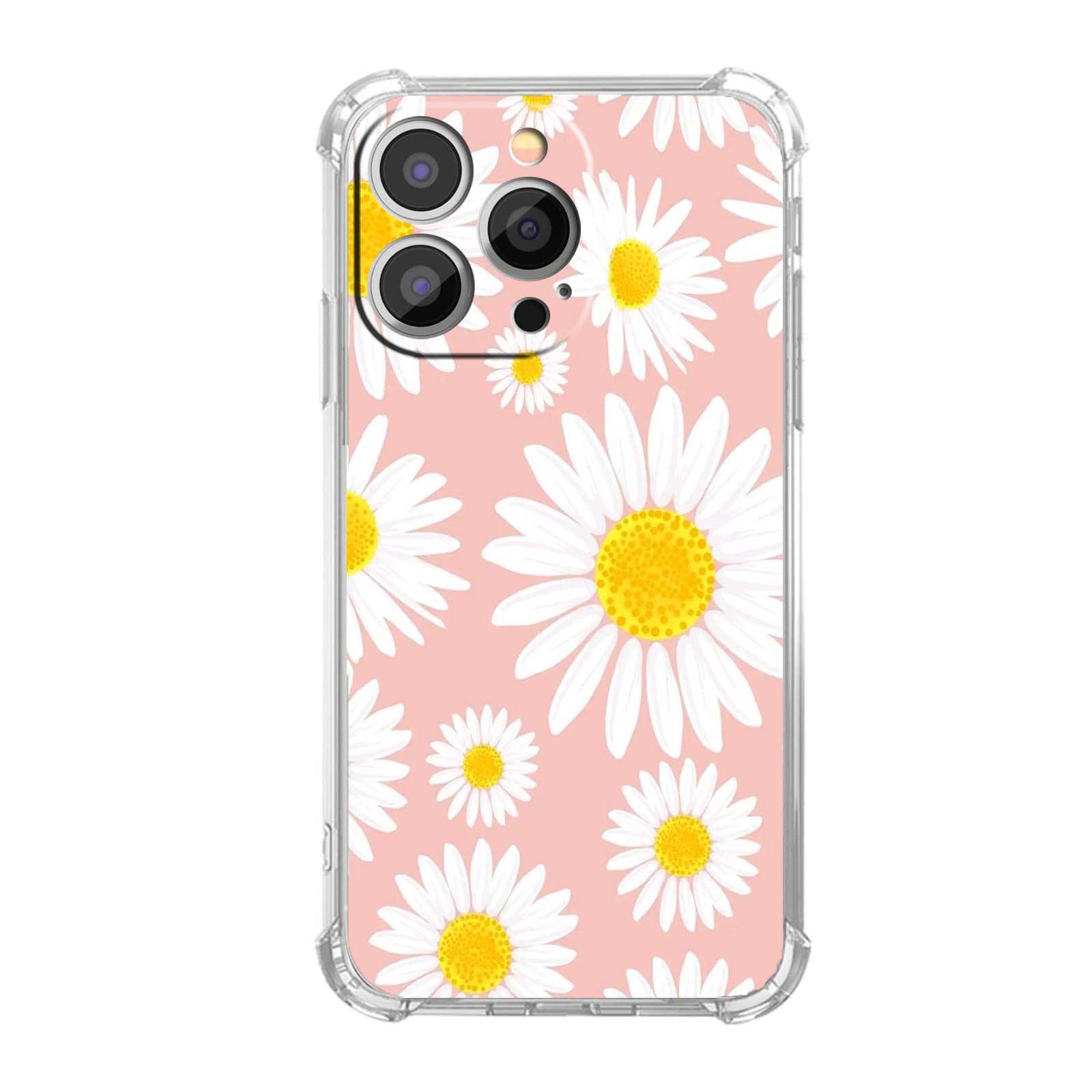 Flower Collage Case for iPhone 14 Pro Max,Aesthetic Art Design Pattern Soft Full TPU Bumper ...