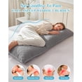 1 Pack Long Body Pillow, 20x54 Inch, Shredded Memory Foam Filling ...