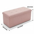 Alvantor Foldable Storage Ottoman Bench, 42 Gallon Large Capacity ...