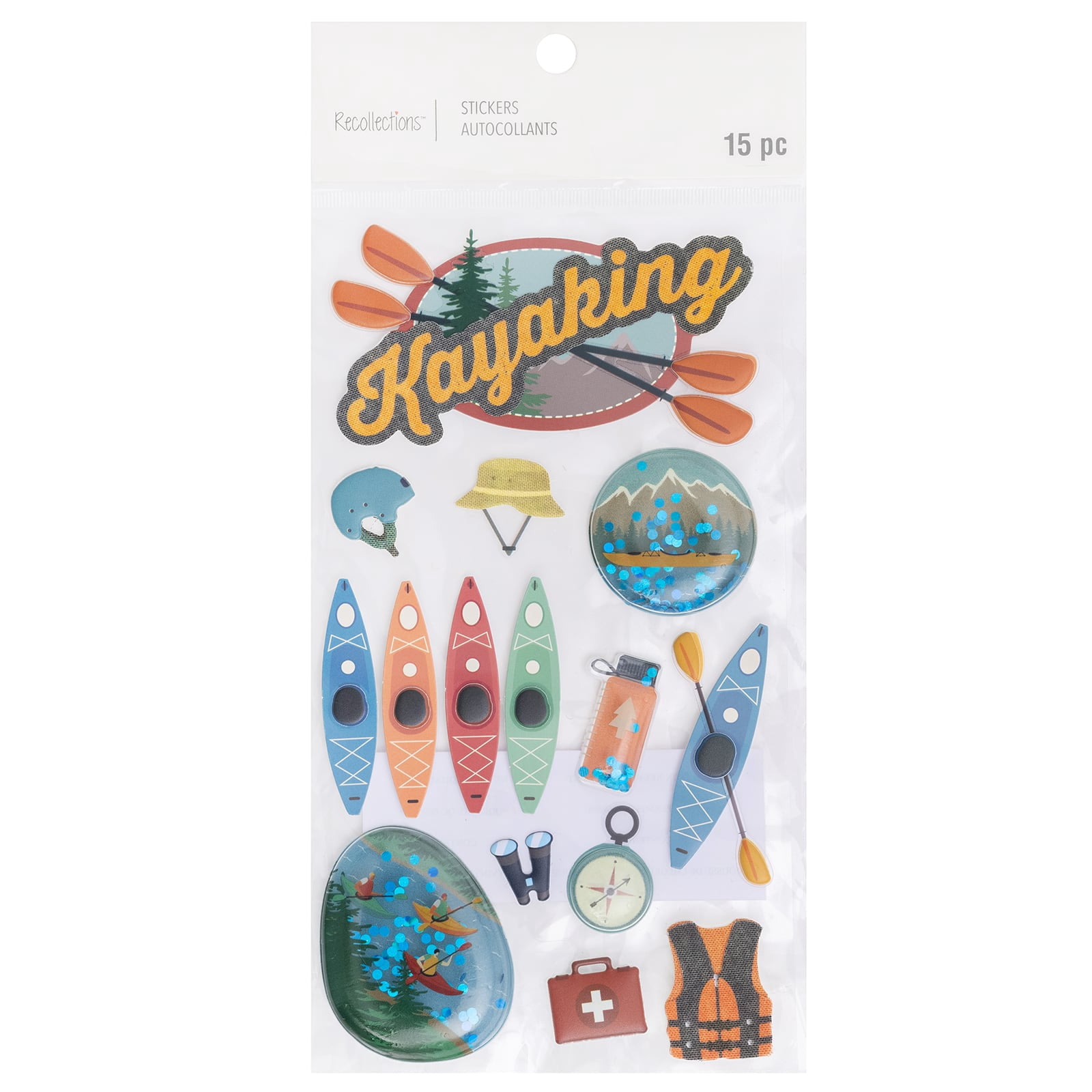 Buy 12 Pack: Kayaking Stickers by Recollections Online at Lowest Price ...