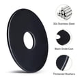 500PCS M5 Flat Washers, Black Oxide 304 Stainless Steel 18-8, 5.3mm ID ...