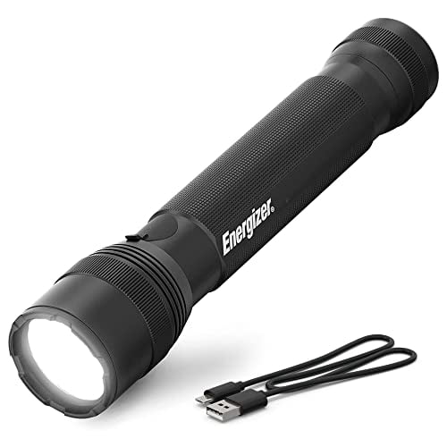 Energizer TAC R 1000 LED Tactical Flashlight, Bright Rechargeable ...