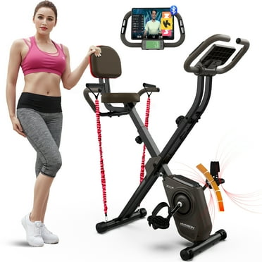 TECHMOO Fitness Exercise Bike Recumbent Indoor Workout Stationary Bike ...