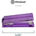 OfficeGoods Clear Acrylic Stapler in Purple for 1/4" Staples - Walmart.com