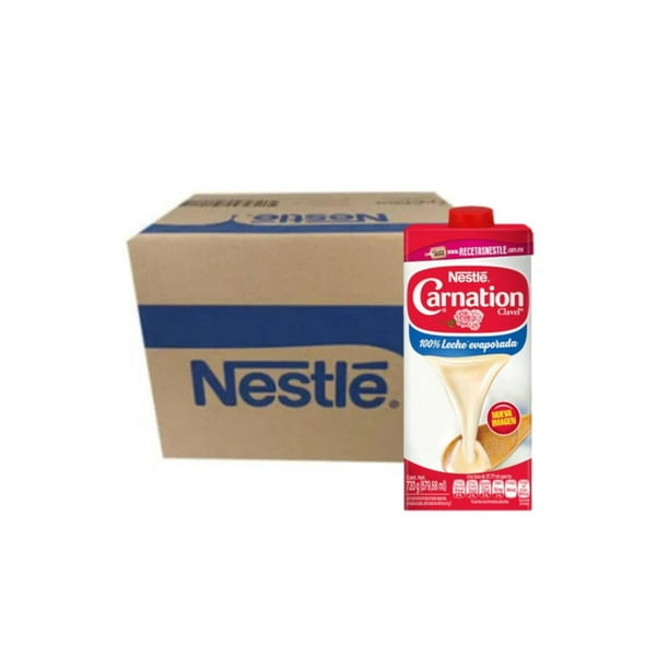 Pack de12 Leche Evaporada Nestlé carnatión Clavel de 720 gr Nestlé ...