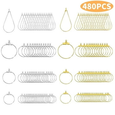GENEMA Earring Making Supplies Kit 2418pcs Earring Repair Parts Earring ...