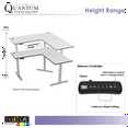 Quantum L-Shaped Electric Sit-Stand Desk Corner Height Adjustable Desk ...
