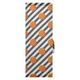 Basketballs Stripes Pattern Door Curtain Sheer Privacy Light Filtering ...