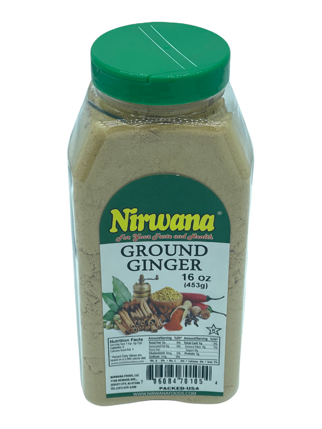 GROUND GINGER 16 OZ JAR BY NIRWANA - Walmart.com
