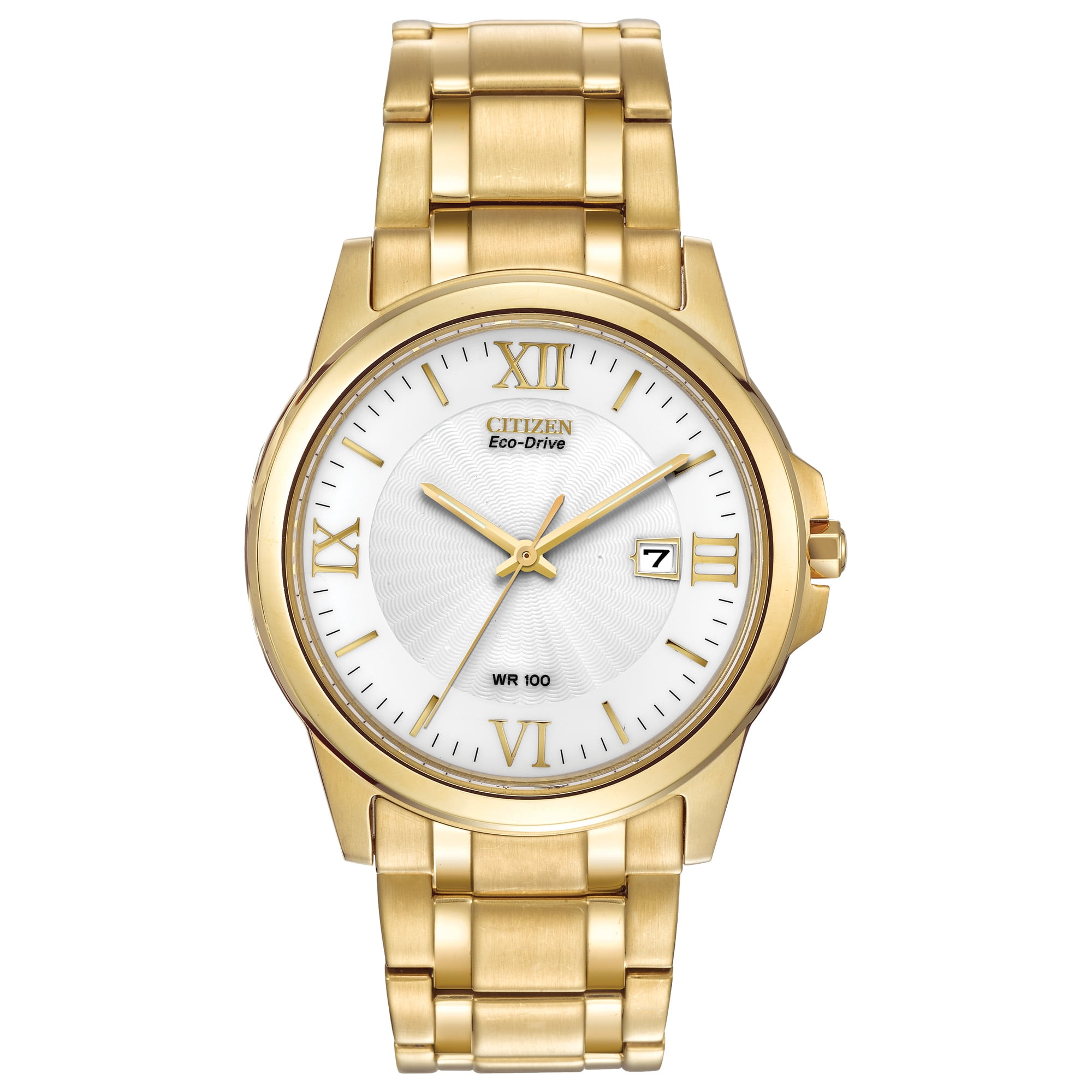 Citizen Men's Eco-Drive Gold-Tone Watch BM7262-57A - Walmart.com