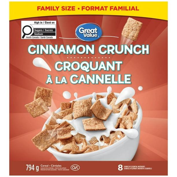 Great Value Bagged Cinnamon Crunch Cereal, 794 g - Walmart.ca