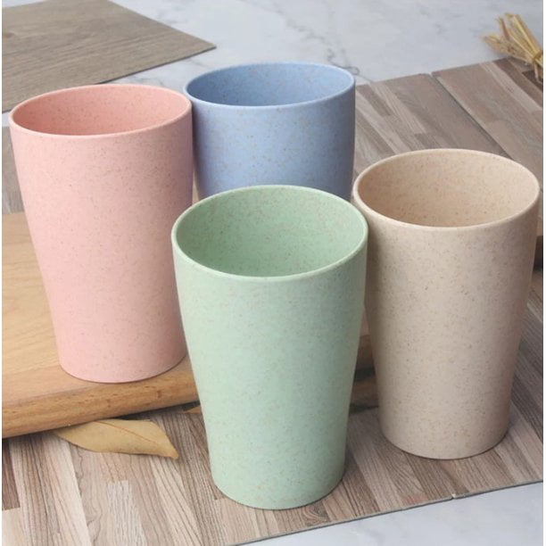Artrylin Wheat Straw Water Cup Multi-Functional Coffee Plastic Cup ...