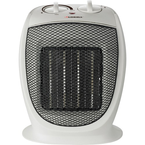 Lorell Ceramic Heater Ceramic - 2 x Heat Settings - Portable - White ...