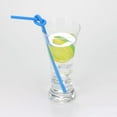 Extra Long Flexible Plastic Drinking Straws - 100 Pcs Party Bar ...