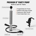 8" Keg Pump Beer Keg Tap D System Party Pump for US Sankey Keg Stainless Steel Probe Coupler ...