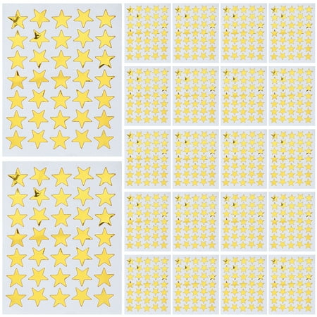 50 Sheets Star Stickers Adhesive Star Shaped Adhesive Stickers Students ...